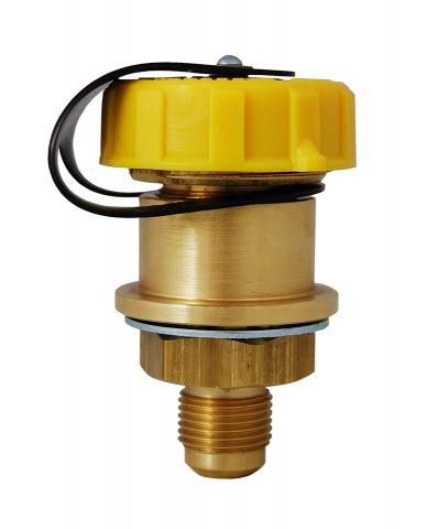 Remote Check Fill Valve 1-3/4" M. Acme x 1/2" M. Flare W/Cap & Lanyard ...